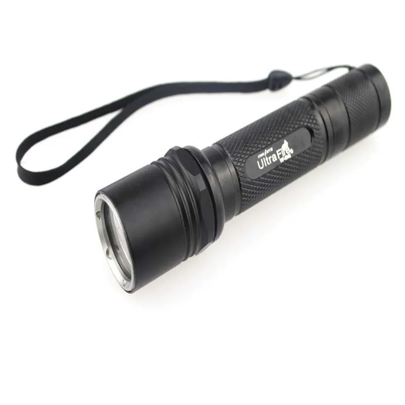 brightest rechargeable flashlight Ultra Fire WF-504B CREE XM-L2 1300 ...